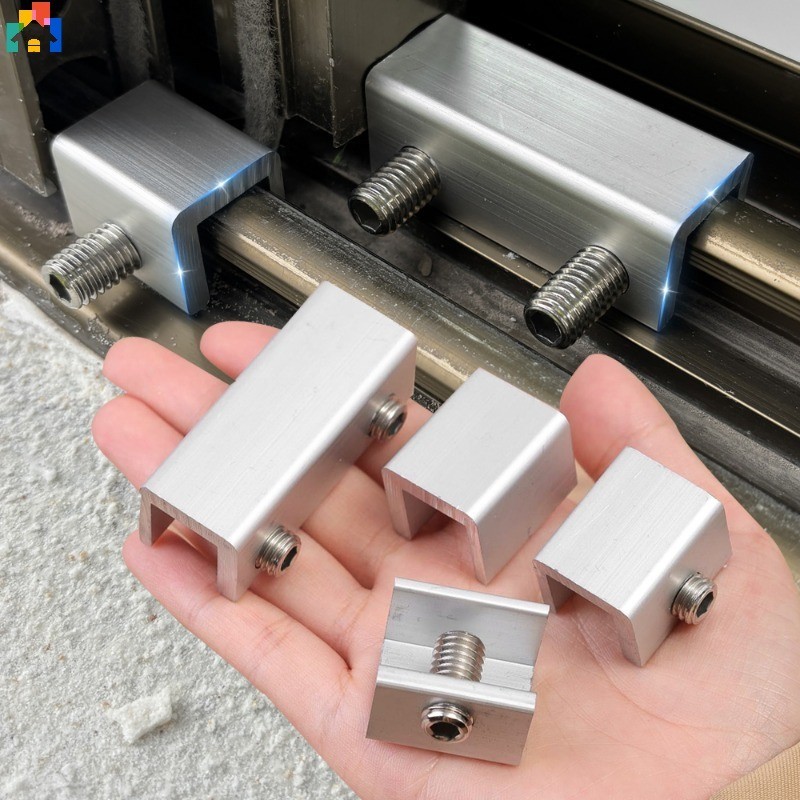 Universal Aluminum Alloy Window Lock Stopper Adjustable Sliding Anti ...