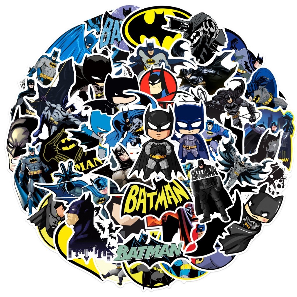 Batman design L50-Batman waterproof sticker 50Pcs Per Pack | Shopee ...