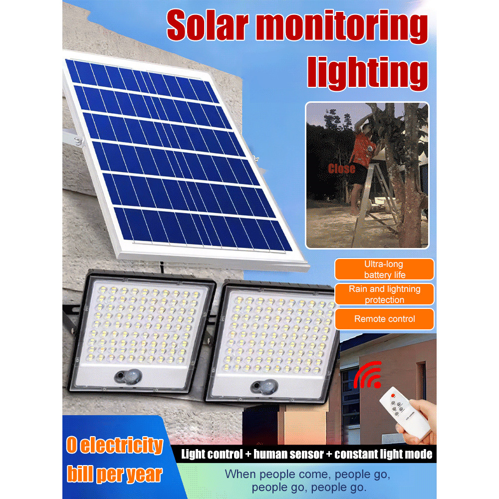 Solar Monitor Yard Lights Sensor Outdoor Flood Lights Yard Solar Lights ...