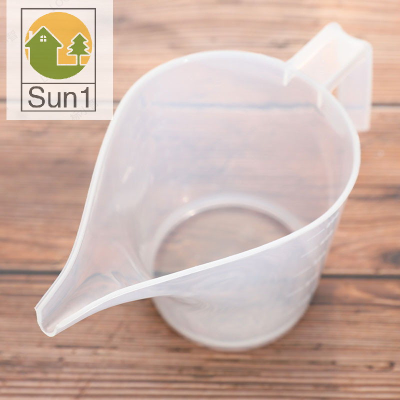 Sun1> 500ml Tip Mouth Measuring Jug Plastic Graduated Cup Liquid ...
