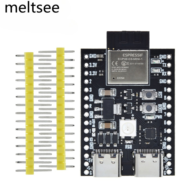 ESP32 / ESP32-C3 WiFi+Bluetooth 5.0 Internet Of Things Dual Type-C Development Board Core Board ...