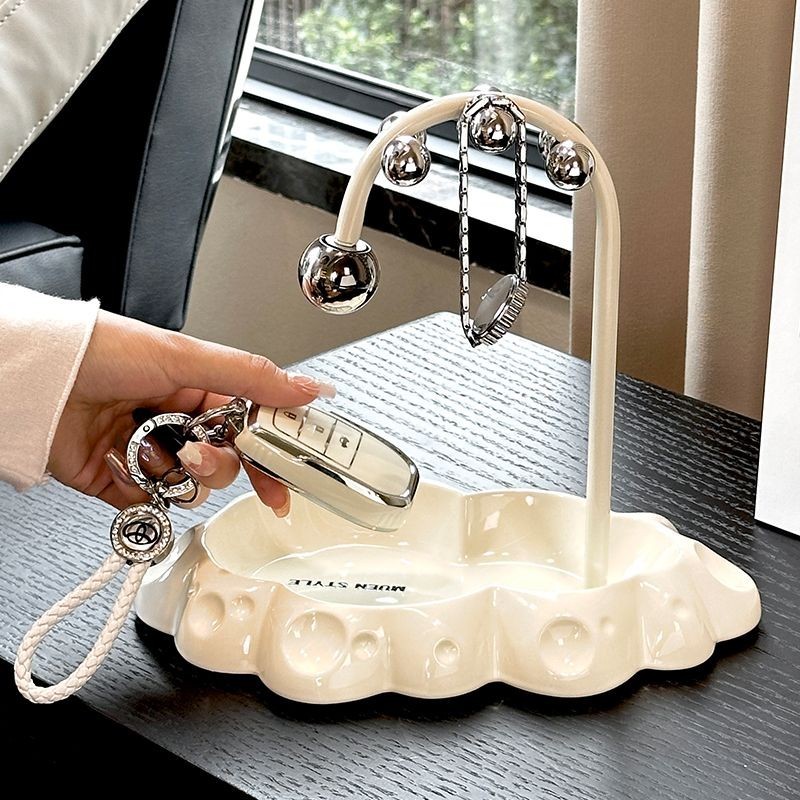 Ceramic Key Storage Entrance Ornaments Light Luxury High-End Entrance ...