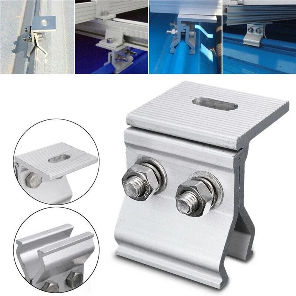 1/4Pcs Solar Panel Mounting Brackets Flat Roof Mount Photovoltaic ...