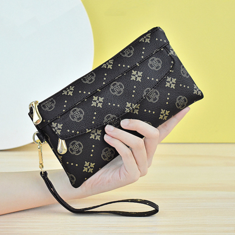 Minimalist Clutch Bag New Women's Printed Wristlets Pouch Zipper Small ...