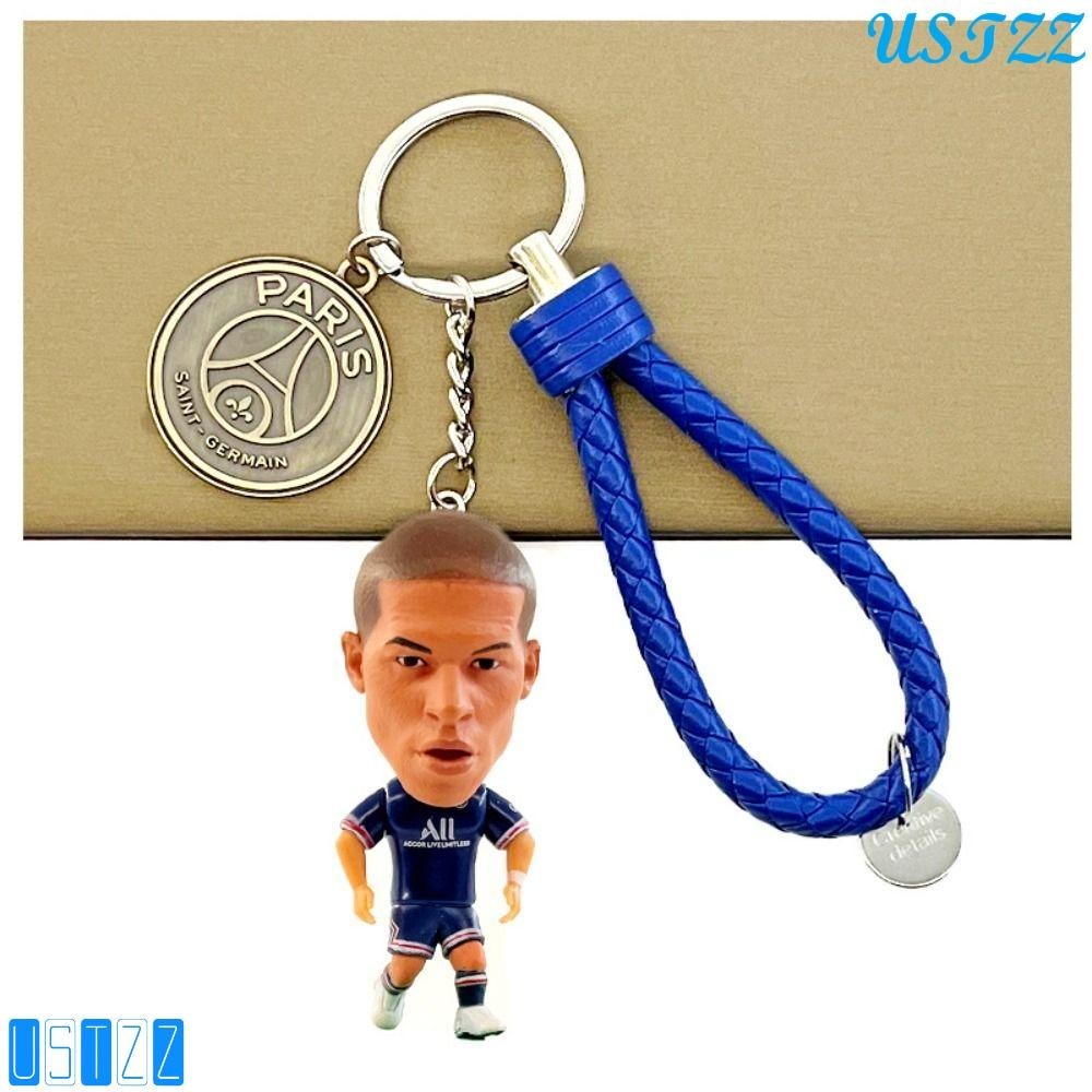 USTZZ Football Star Keyring, Mbappe Messi Soccer Star Doll Keychain ...