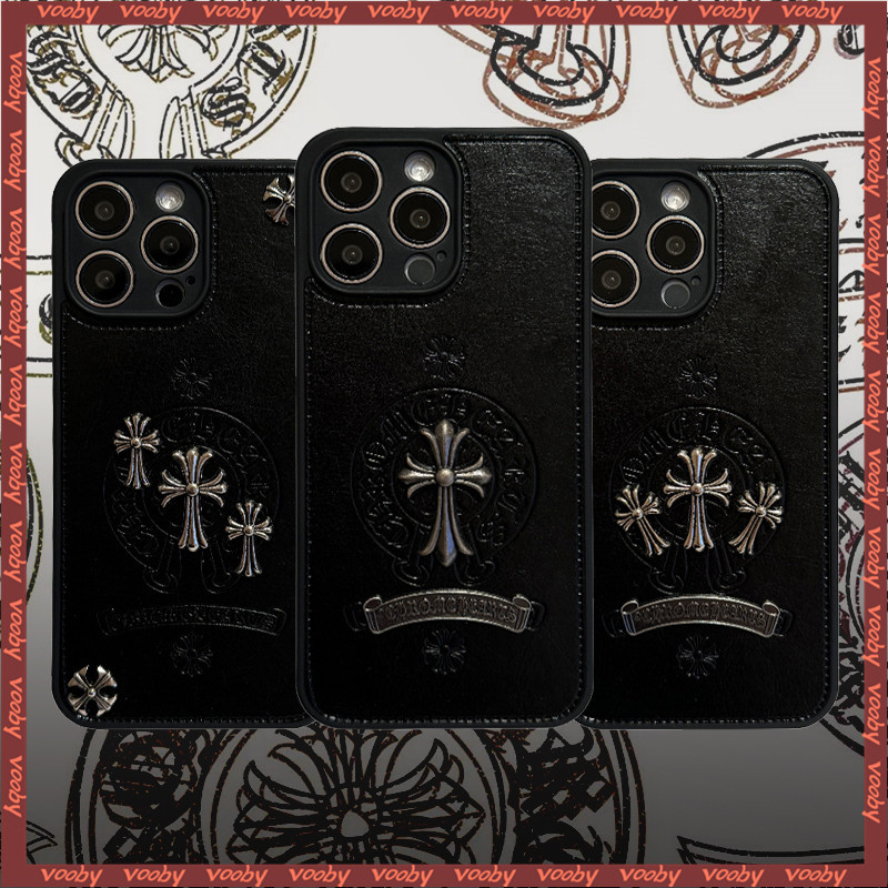 metal ornament Chrome Hearts Dark style cortex Phone Case Suitable for ...