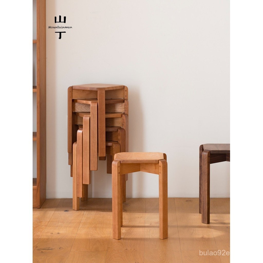 Mountain Stacking Stool Black Walnut Cherry Wood Beech Stacking Stool ...