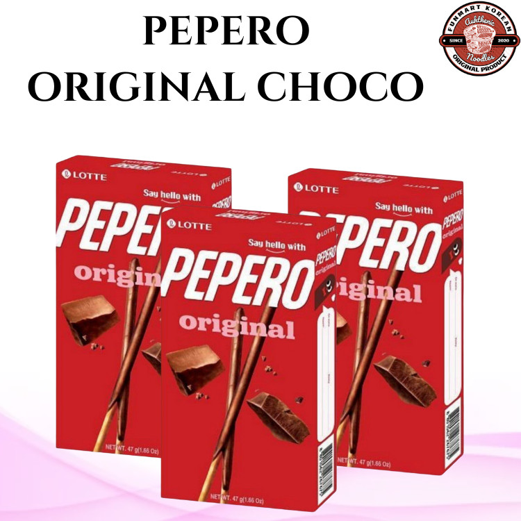 Pepero Original Chocolate Wafer Stick Korean Lotte Snacks 3 Packs for ...