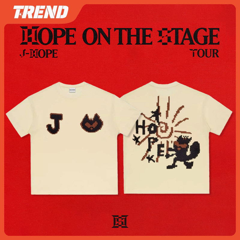 KPOP BANGTAN J-HOPE TOUR HOPE ON THE STAGE Merch Cotton T-shirt Korean ...