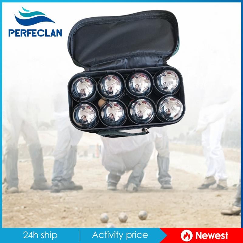 [Perfeclan] Bocce Balls Set French Petanque Game including 8 Bocce ...