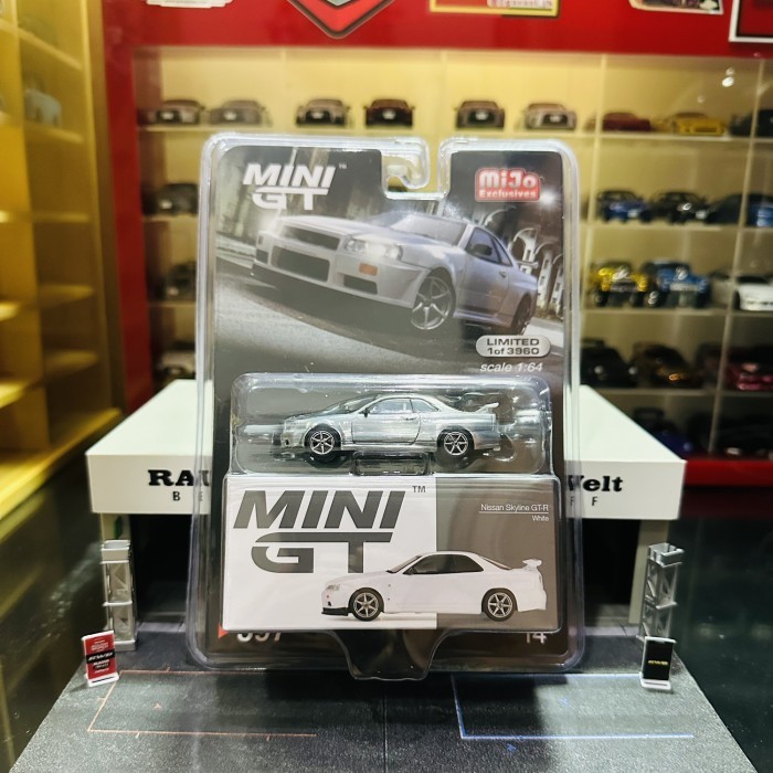 Mini GT CHASE 397 Nissan Skyline R34 V-Spec N1 White Mijo Exclusive ...
