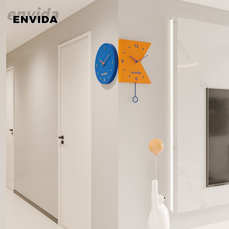 Modern Simple Corner Double-Sided Wall Clock Living Room Creative Wall ...
