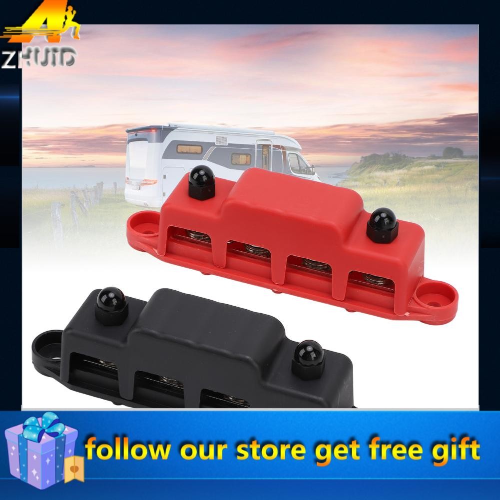 Zhuida 250A Busbar Box DC Distribution Block 12V to 48V with 4 X M8 ...