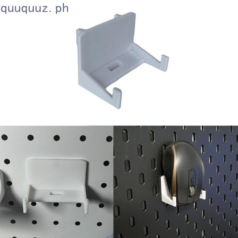 QUU Skadis Pegboard Mouse Hook Holder Optimized Desk Space with Plastic ...
