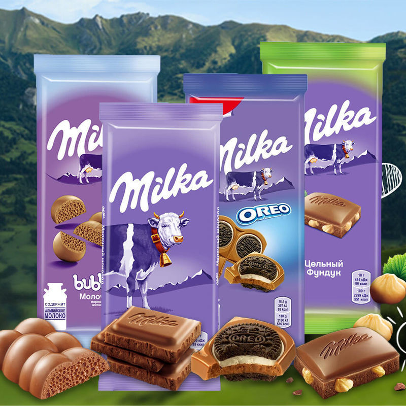 Russia Imported German Milka Miaoka Chocolate Oreo Biscuits Sandwich ...