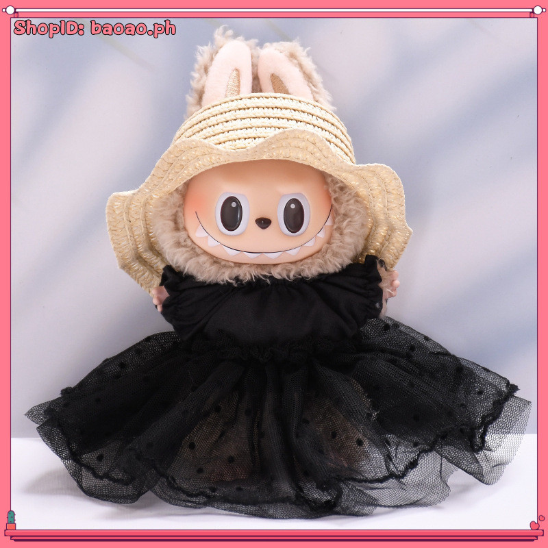 15cm 17cm labubu dress|straw hat + wedding lace set|for labubu v1 v2 ...