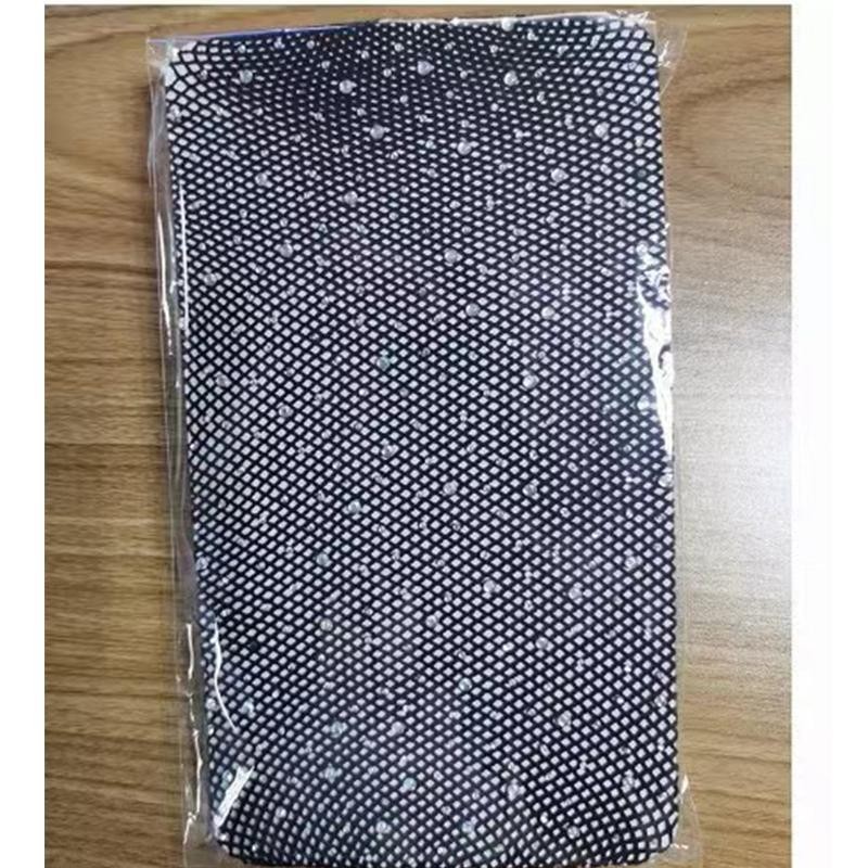 Rhinestone Mesh Stockings Black Stockings with Diamond Fishnet ...