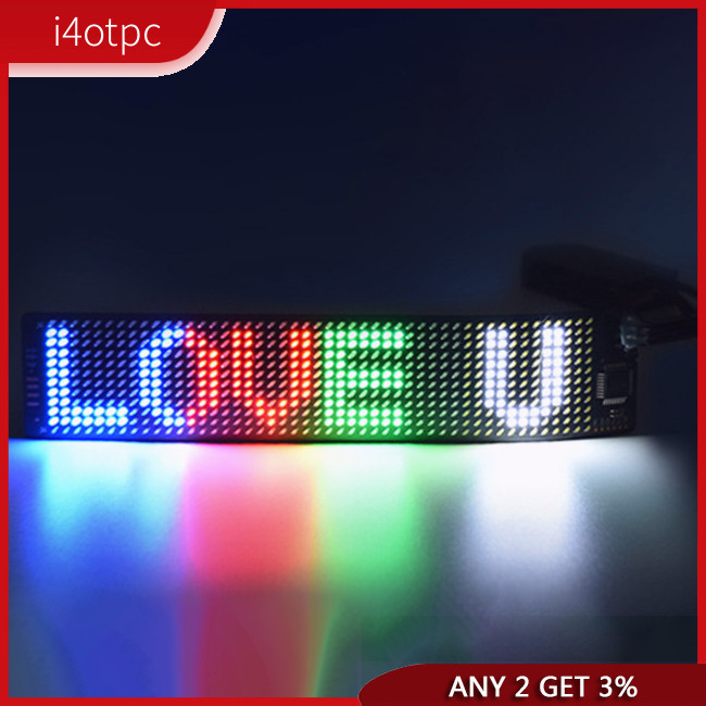 i4otpc LED Scrolling Sign With APP Custom 8 Display Actions 450mA Battery Capacity USB Charging ...