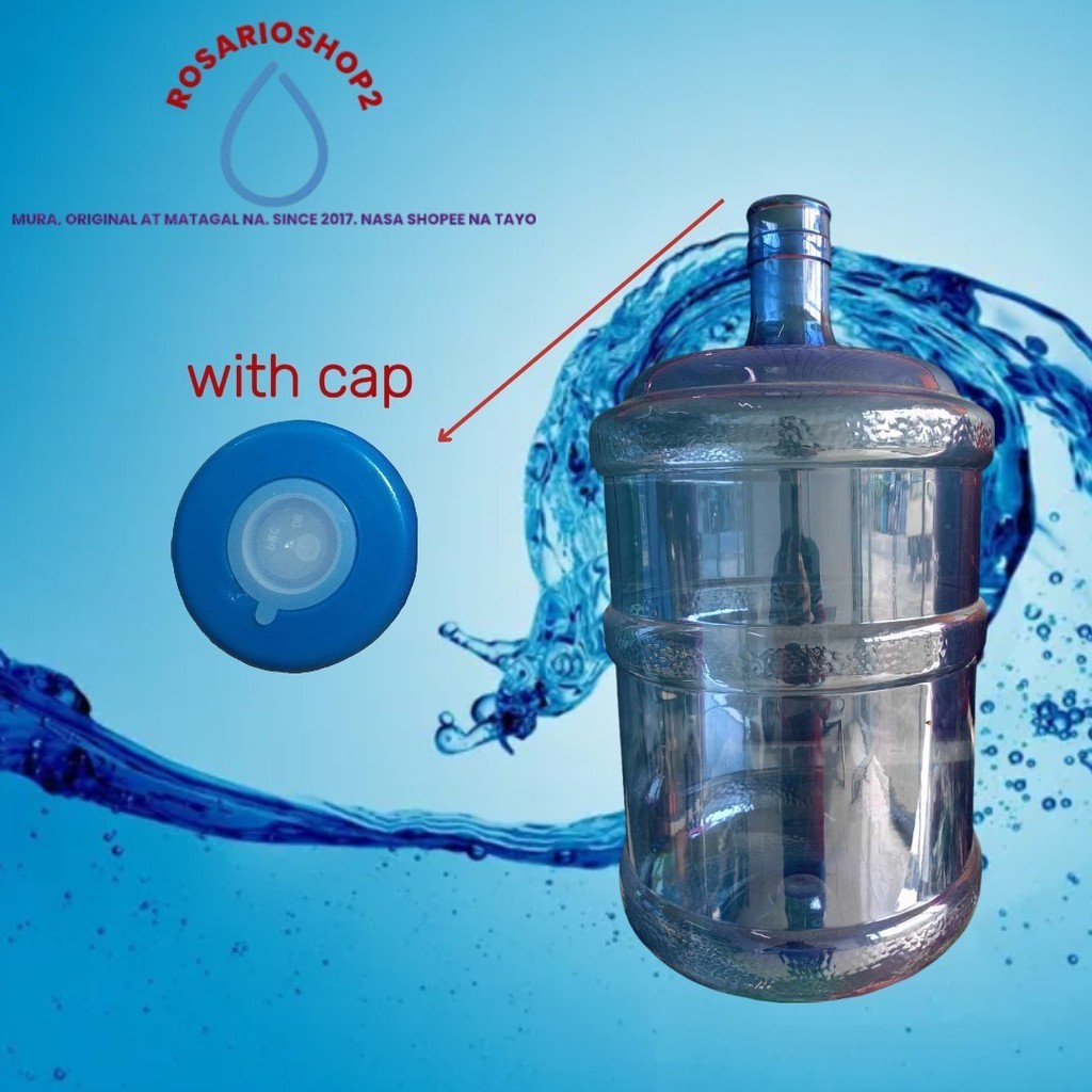 BLUE Colored 20 Liters / 5 Gallons Round Container Jug Water Dispenser ...