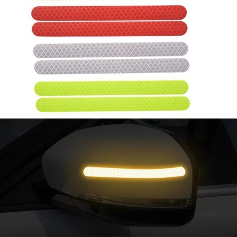 2Pcs Universal Car Stickers Self Adhesive Rearview Mirror Motorcycle ...