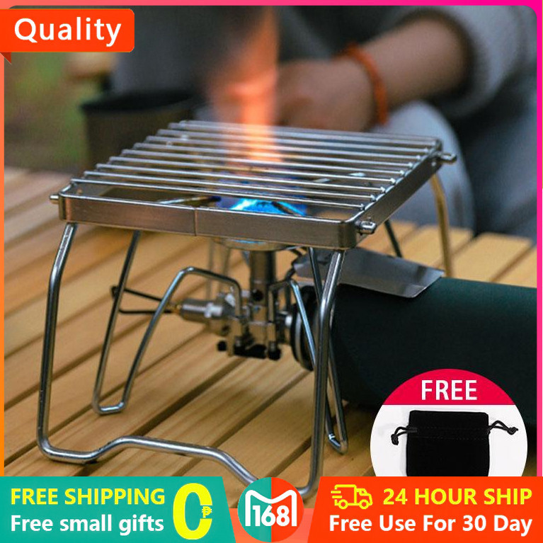 Portable Outdoor Foldable Stove Stand Rack Camping Pot Bracket Gas ...