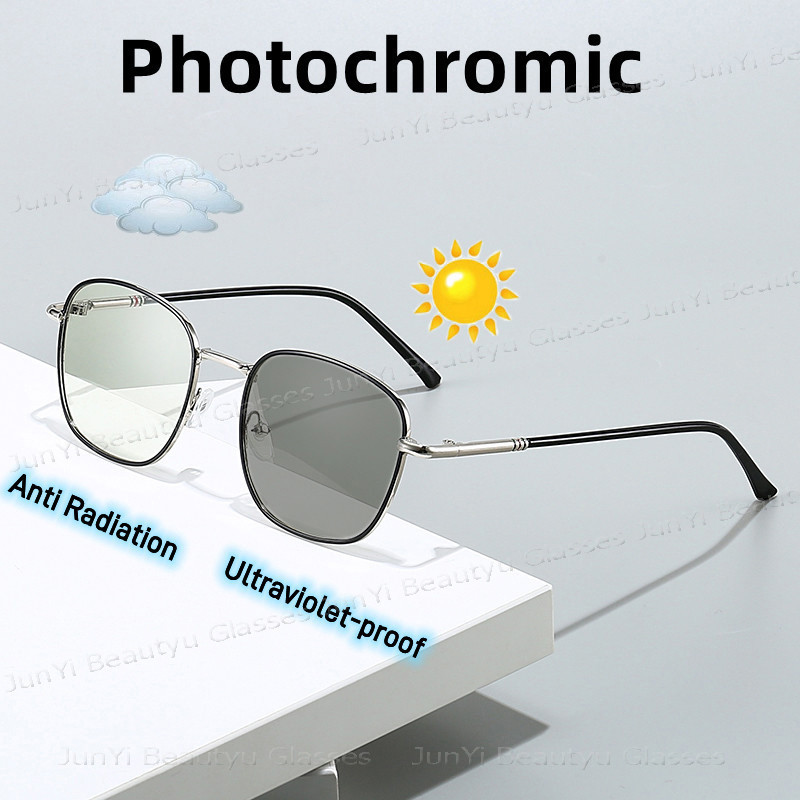 Anti Radiation Photochromic Eyeglass For Woman Men Anti Blue Light Eye ...