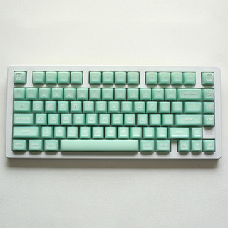 Translucent Milk Green Jade Double Shot Keycaps 142keys/set PBT SA ...