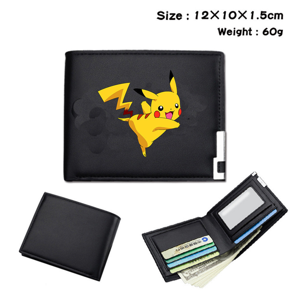 pokemon Pikachu Jenny Turtle Charizard Cartoon Wallet Anime Wallet Two ...