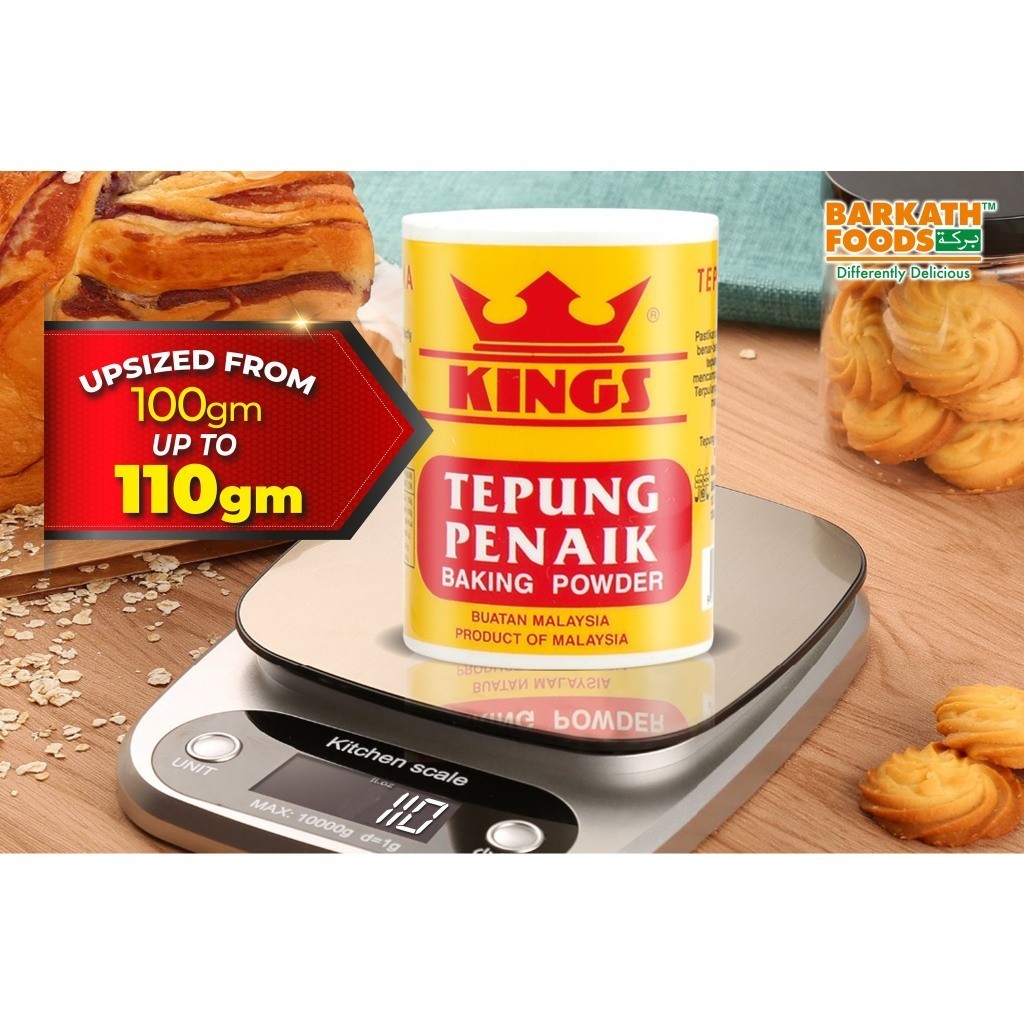 Upsize Kings Baking Powder (100g + 10g) HALAL Certificate | Shopee ...