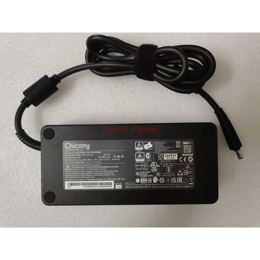 NEW 330W Chicony 19.5V 16.92A 5.5*1.7mm Adapter A20-330P1A For Acer Predator Helios PH16-71-948L ...