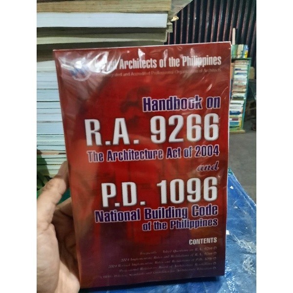 Handbook on R.A 9266 National Building Code of the Philippines | Shopee ...