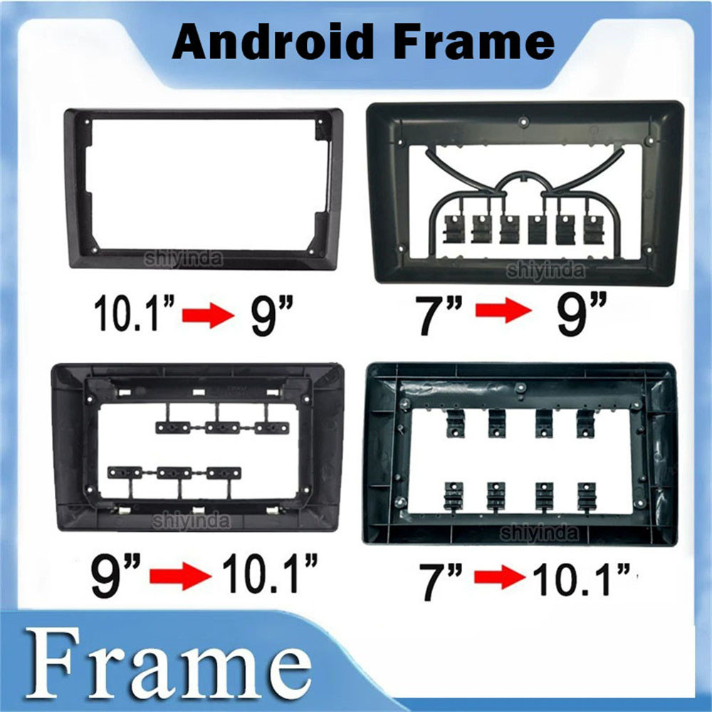 2 din Universal android car radio Fascia Frame 2 Din Car Radio Fascia ...