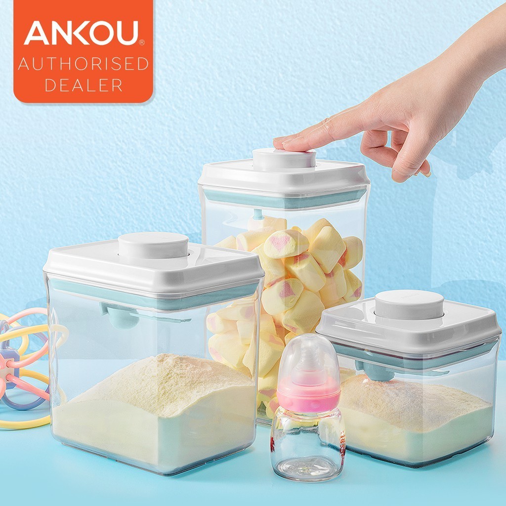HOME HAVEN Ankou Air Tight Milk Powder Container - Rectangle 1000ml ...