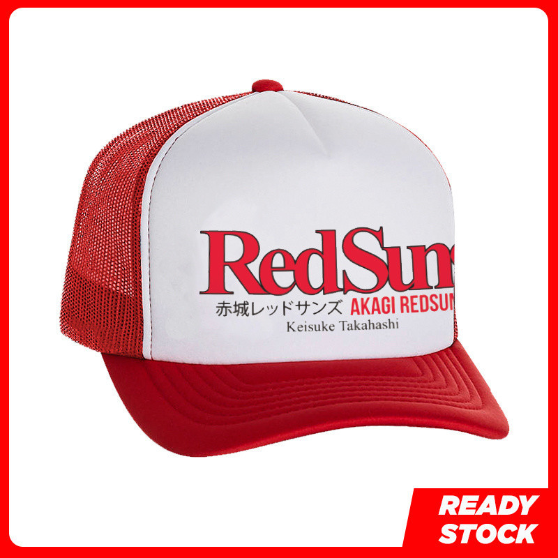 Initial D Red Sun JDM Car Snapback Trucker Cap 13CF | Shopee Philippines