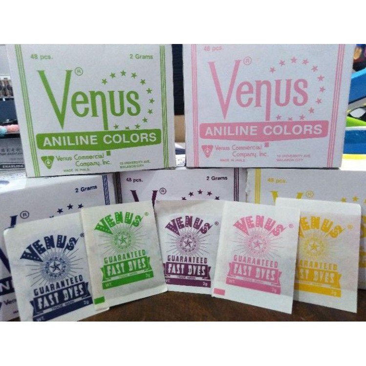 SOLD 12PCS FABRIC JOBUS /JOBOS / DYOBUS FABRIC DYE/CLOTHES DYE , VENUS ...