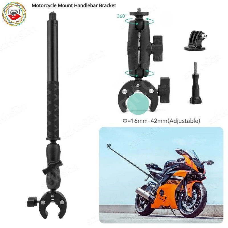 Motorcycle Mount Handlebar Bracket For Ins360 X5 X4 X3/GoPro 13/DJI ...