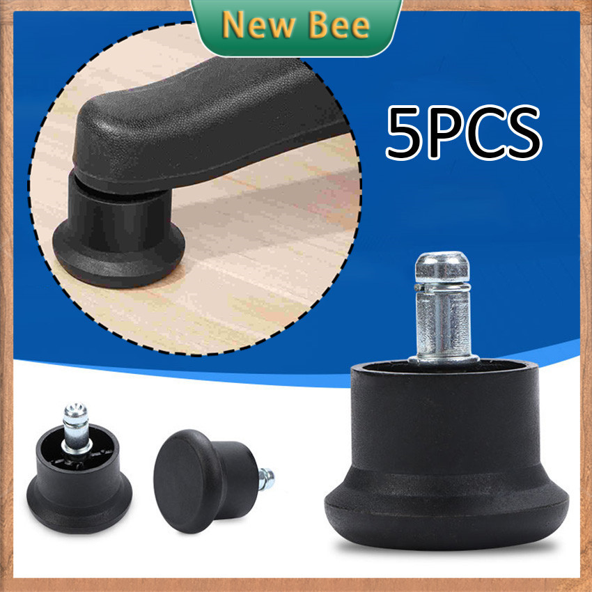5Pcs Office Chair Caster Wheels Replacement Fixed Stationary Castors ...