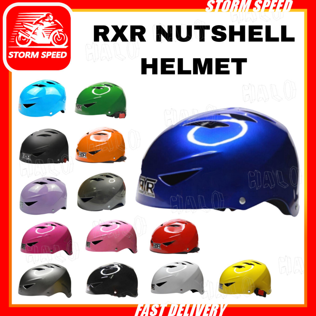 NUTSHELL BIKE HELMET RXR 066E & AIDY DC223 & 108 HELMO [STORM SPEED ...