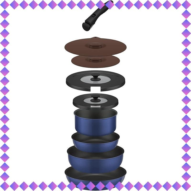 Thermos Durable Series Removable Handle Fry Pan 9-Piece Set CA Gas ...