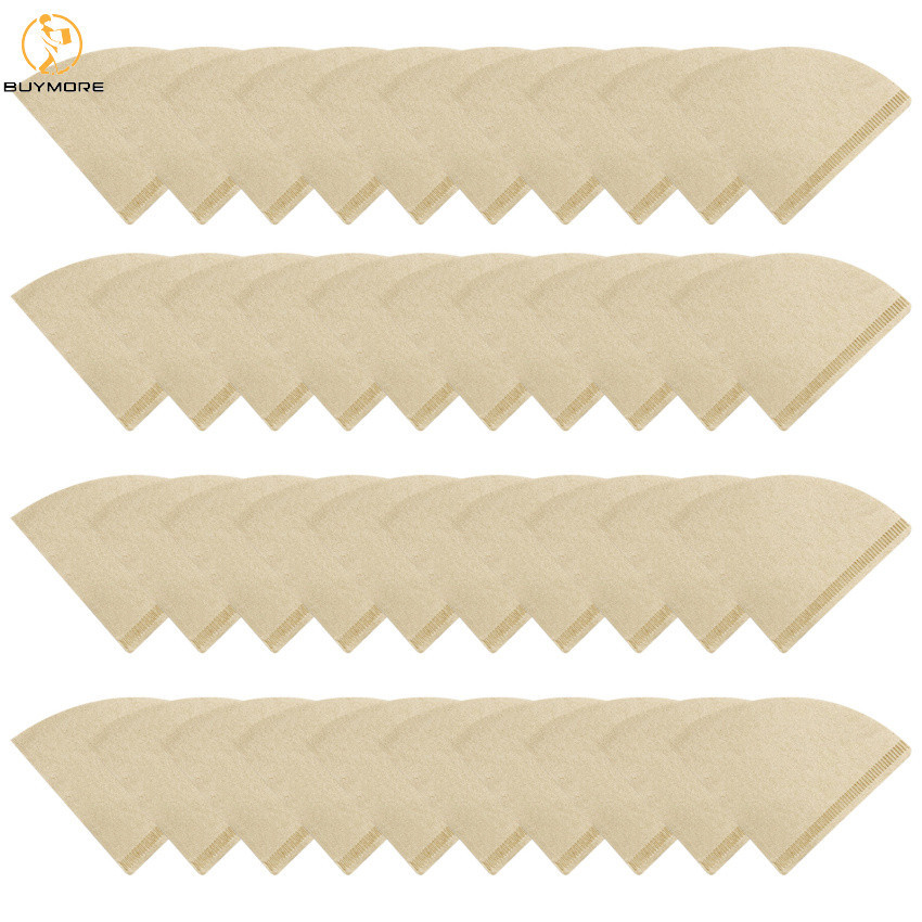 Raw wood pulp coffee filter paper hand-washed filter paper fan-shaped ...