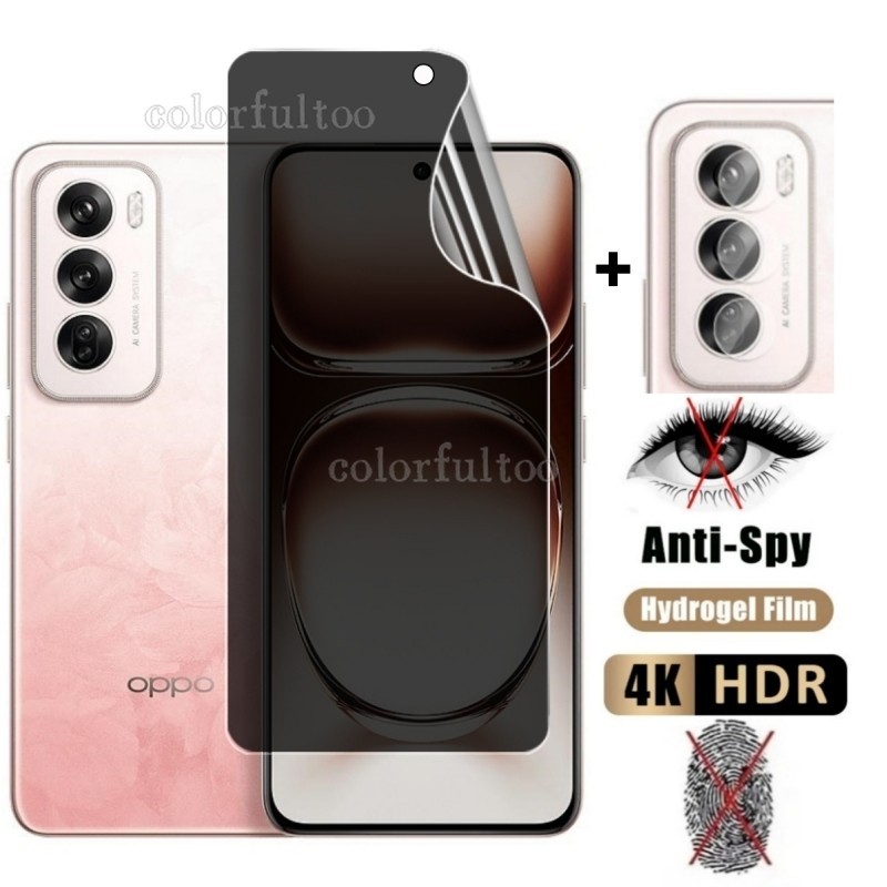 2in1 Anti Peek Privacy Hydrogel Film For Oppo Reno 12 11 Pro 11Pro ...