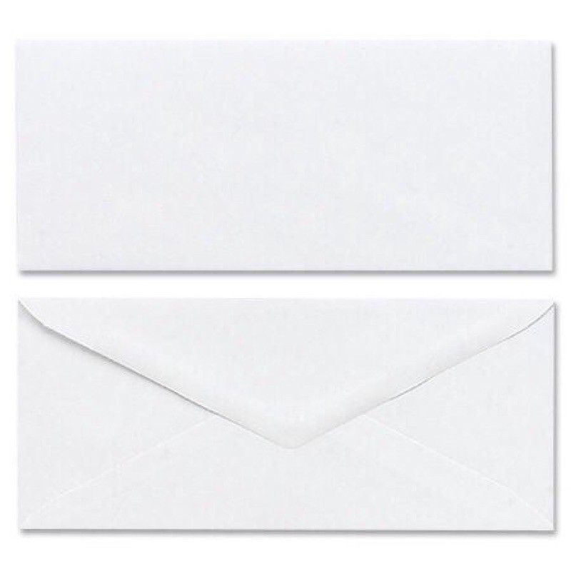 CZC White Mail Envelope Long/Short 50pcs | Shopee Philippines