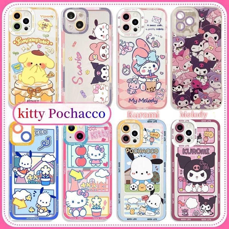 Cute Pachacco Kitty Kuromi Purin Phone Case For Samsung Galaxy A12 A03 ...