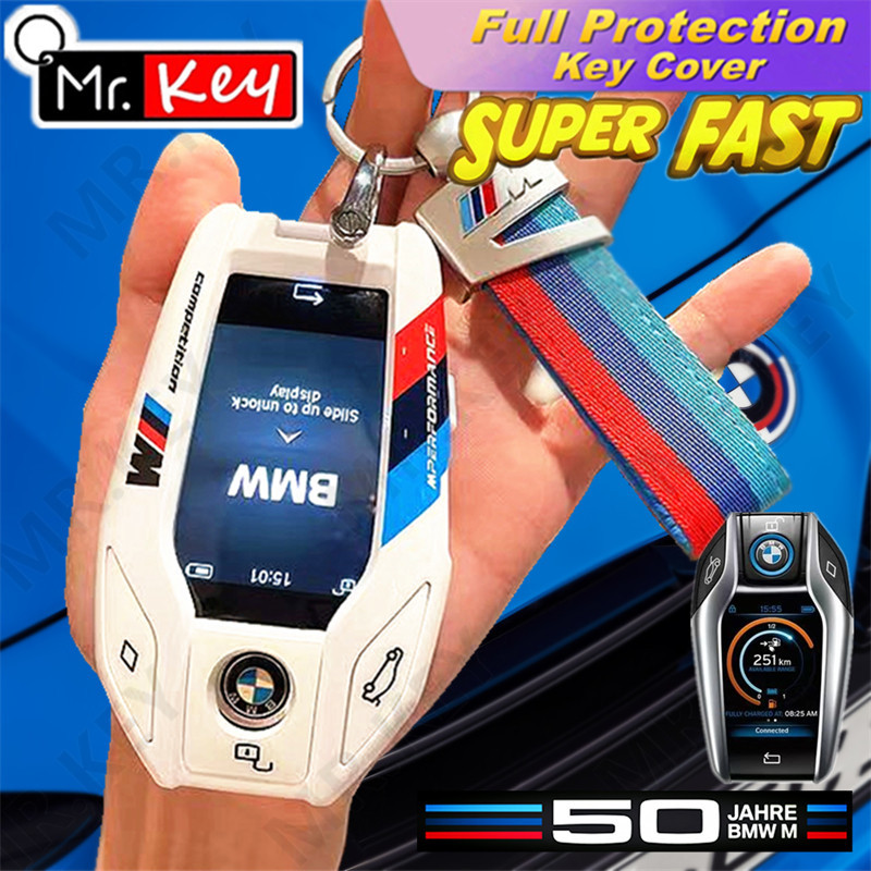 【Mr.Key】BMW 50th Anniversary Key Case For 5 7 Series G30 G31 G32 G01 ...