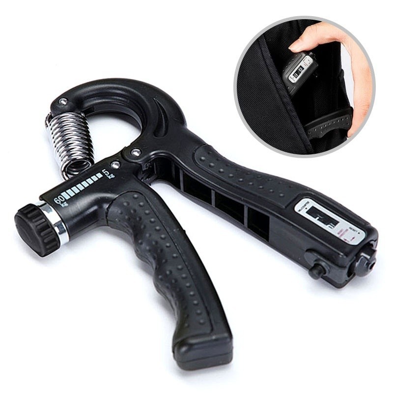 Gym Exercise Equipment Fitness Adjustable Resistance Gripper Hand Grip ...