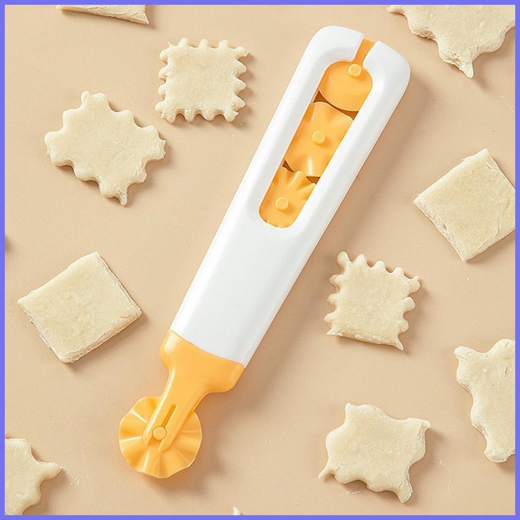 Pastry Cutting Wheel 4-in-1 Rolling Dough Crimper Ravioli Cutting Tool ...