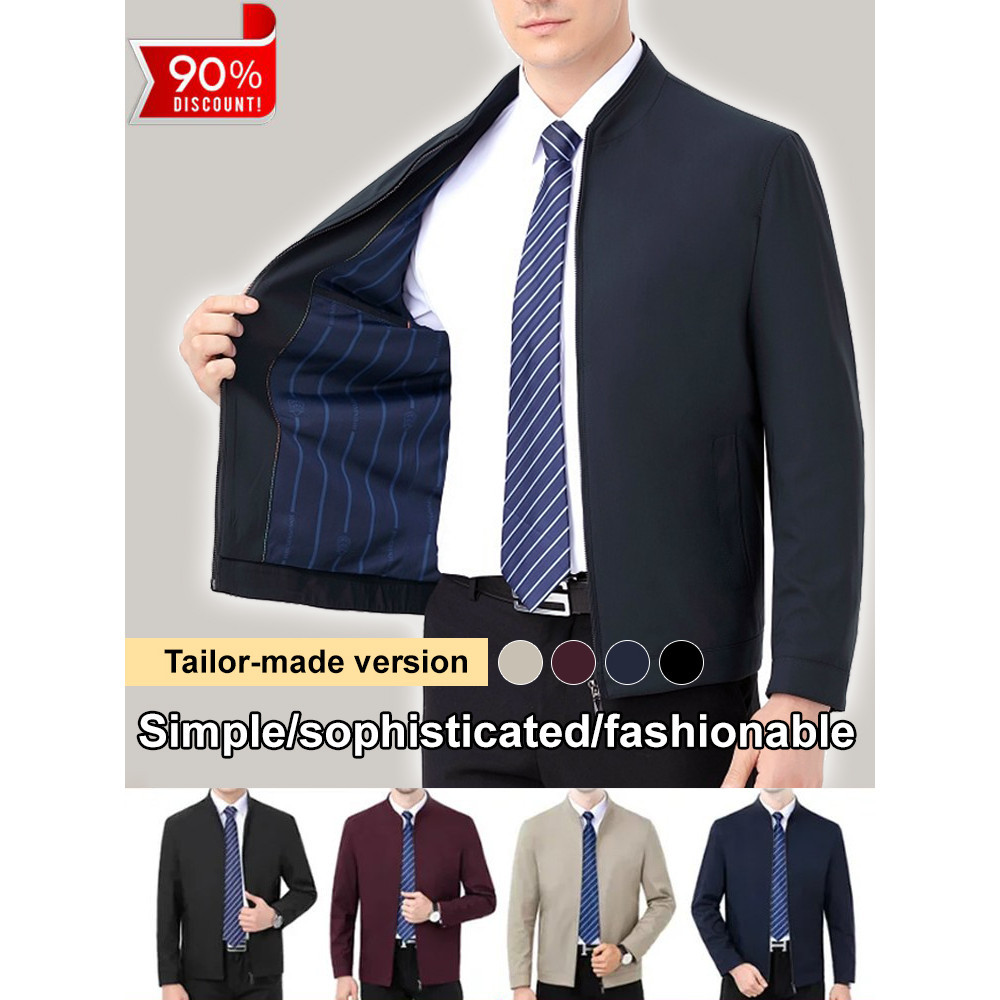 Men Big Size Business Jacket/Men'S Executive Jacket With Lapel | Shopee ...