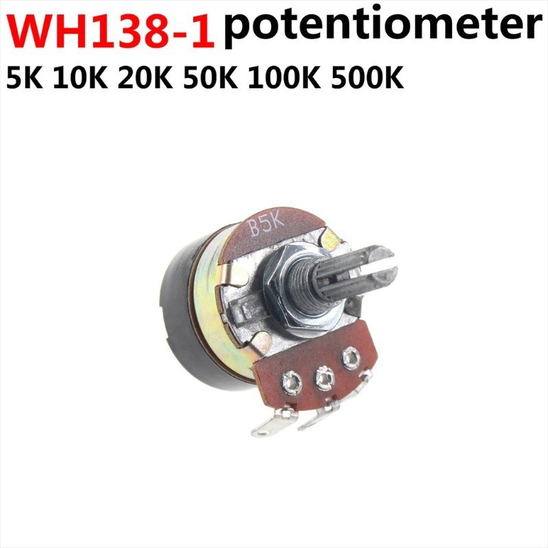 Potentiometer WH138-1 with Switch Adjustable Resistance Speed Regulator ...