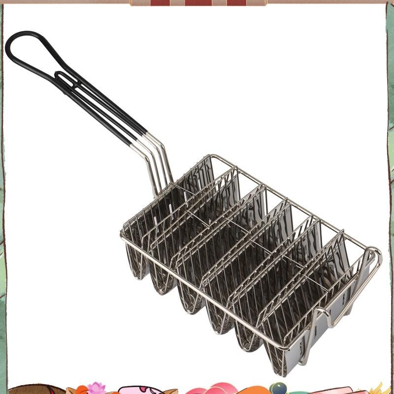 Taco Fryer Basket, Taco Shell Fryer, Holds 6 Shells Deep Fryer Taco ...