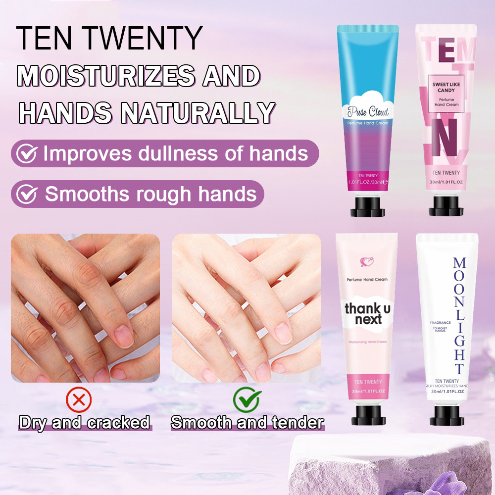 TEN TWENTY Quick Absorb Hand Cream Nourishing Repair Silky Moisturizer ...
